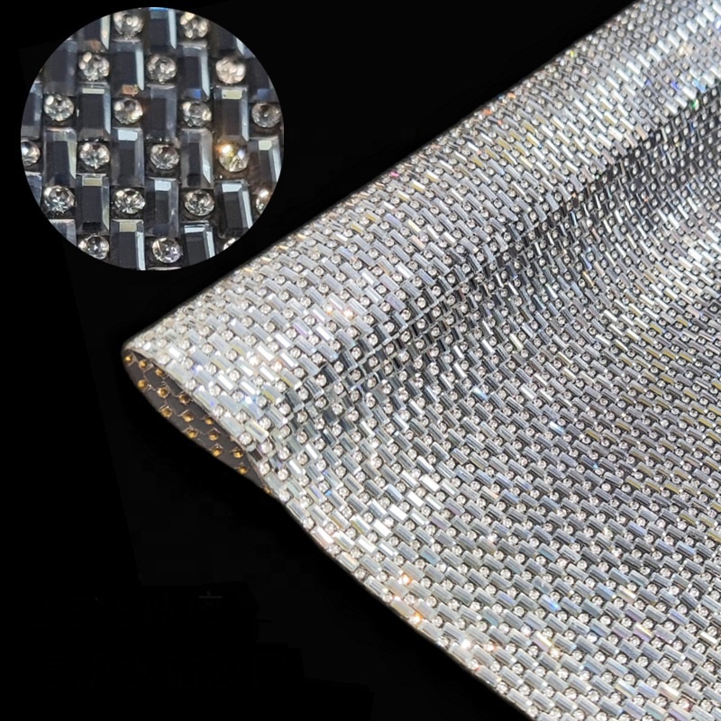 Rhinestone heat transfer sheet crystal square hot fix for decoration