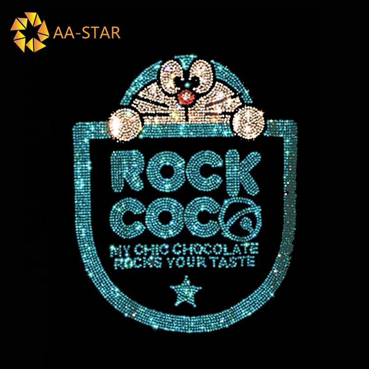 Anime character hot fix rhinestone templates heat transfer sheets