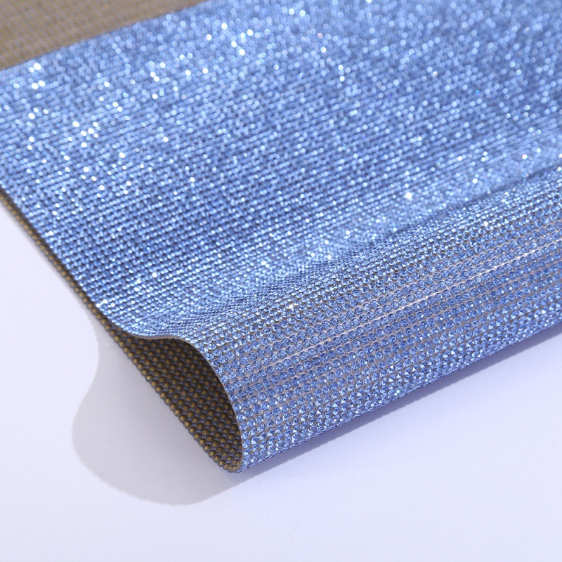 Customized colors hot melt glue hot fix iron rhinestone sheet
