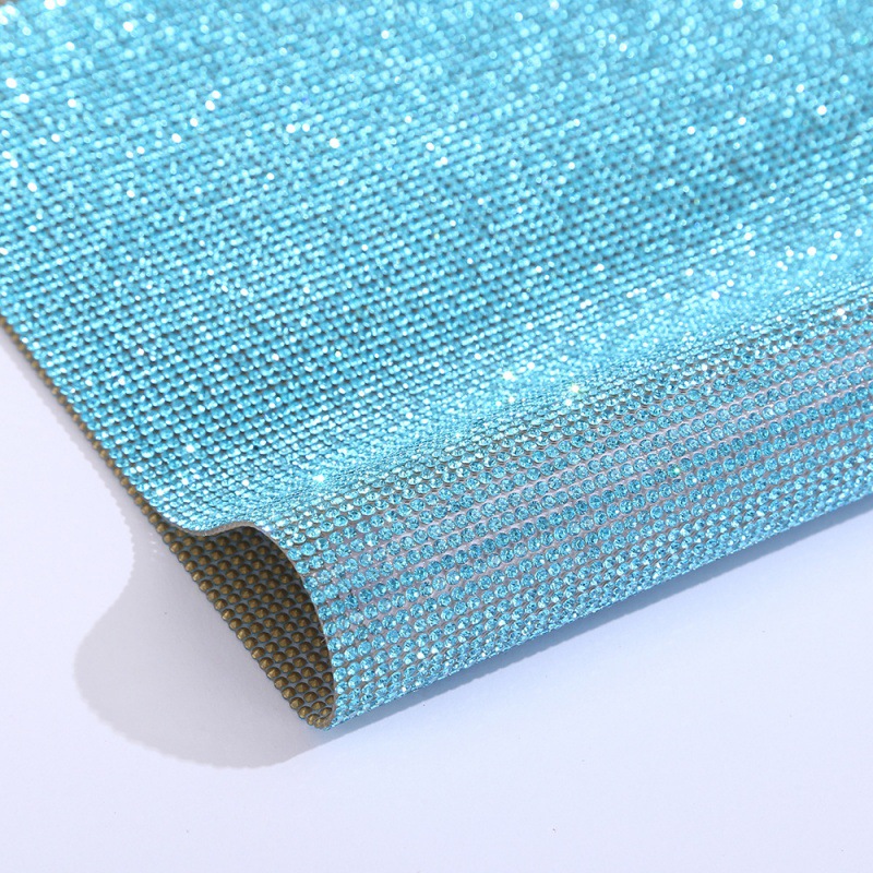 Customized colors hot melt glue hot fix iron rhinestone sheet