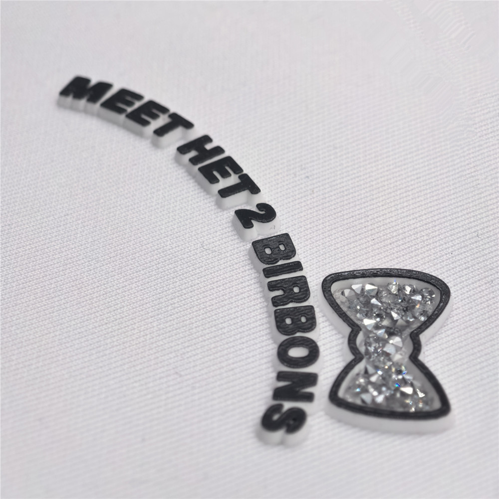 Rhinestone letters 3d silicone transfer sheets